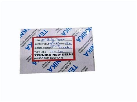 Abb 6v Analog Off Delay Timer At ₹ 460piece In New Delhi Id