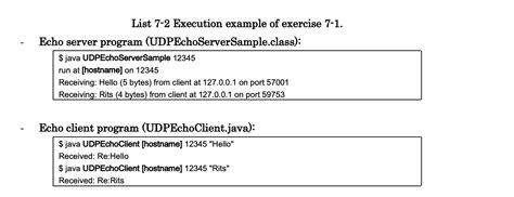 The Students Create An Echo Client Program That Sends Chegg