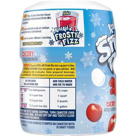Kool Aid Sugar Sweetened Cherry Artificially Flavored Powdered Soft