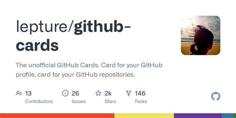 Github Lepturegithub Cards The Unofficial Github Cards Card For