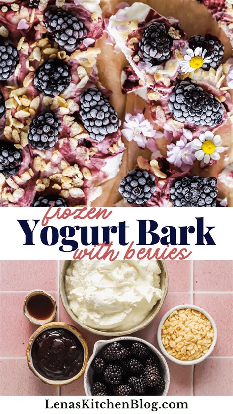 Creamy Frozen Yogurt Bark Lenas Kitchen