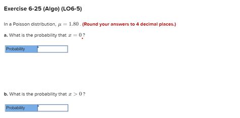 Solved Exercise Algo Lo In A Poisson Chegg