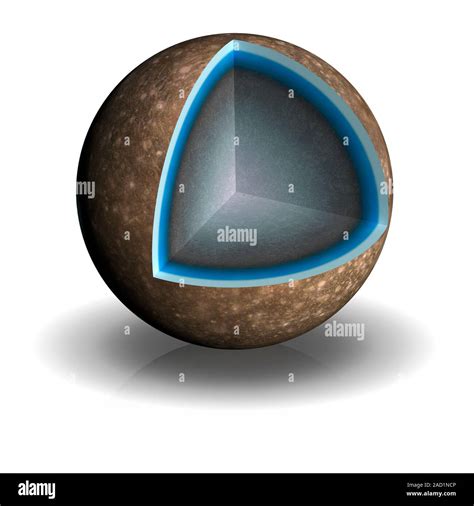Computer Artwork Of The Interior Of Callisto A Moon Of The Planet