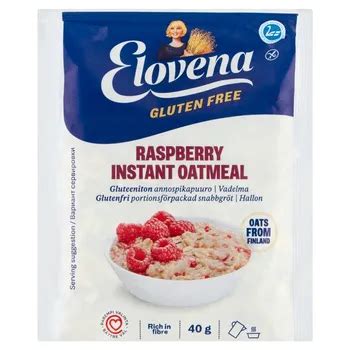 Elovena Gluten Free Bezglutenowa owsianka błyskawiczna z malinami 40 g ...