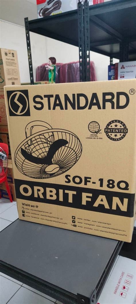 Standard 18 Ceiling Orbit Fan Banana Type Sof 18q Furniture And Home