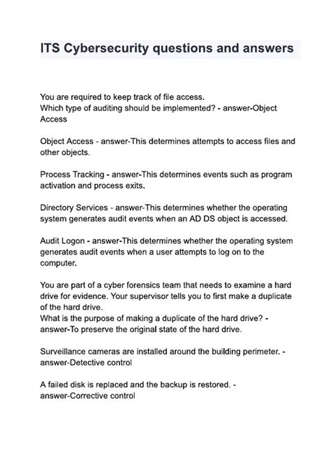 Cyber Security Exam Practice Questions With Correct Answers 2024 Isc2 Certified In