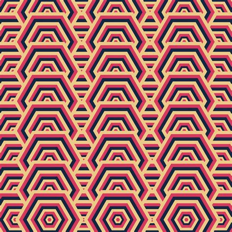 Retro Geometric Pattern Vector Abstract Retro Background Pattern