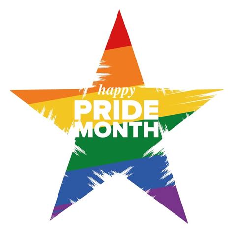 6 月の Lgbt プライド月間 Lgbt フラグ虹色の旗愛の概念ベクトル イラスト ポスター プレミアムベクター