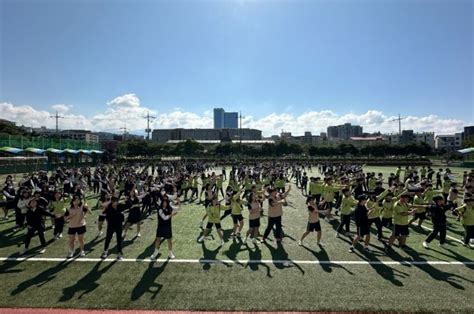 제주도교육청 제주서중 10월 25일 독도의 날 플래시몹