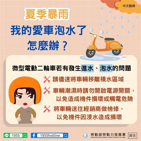 微型電動二輪車宣導專區 外國人勞動權益網 勞動部勞動力發展署