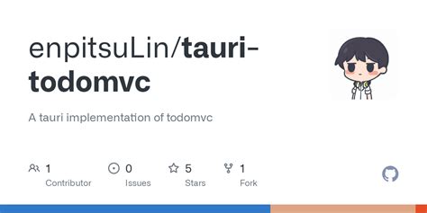 GitHub EnpitsuLin Tauri Todomvc A Tauri Implementation Of Todomvc