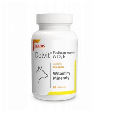 Supliment Alimentar Pentru Caini Dolfos Dolvit Fosfat De Calciu Ad3e Vitamine Si Minerale 90