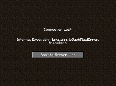 Using The Mod In A Server Causes A Nosuchfielderror · Issue 11 · Truly