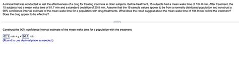 Solved A Clinical Trial Was Conducted To Test The Chegg