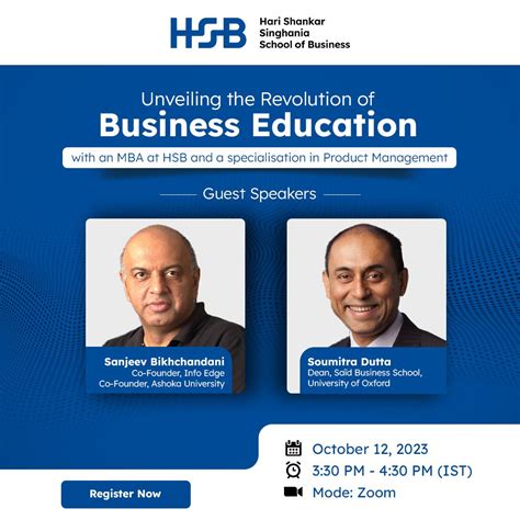 Hsb Hari Shankar Singhania School Of Business On Linkedin Hsb