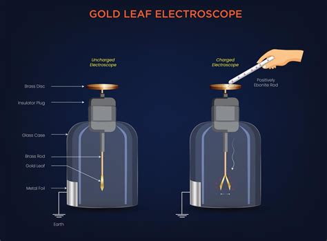 Gold Leaf Electroscope Detecting And Indicating Electric Charge 52581872 Vector Art At Vecteezy