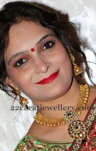Tussi Necklace With Kundan Locket Jewellery Designs