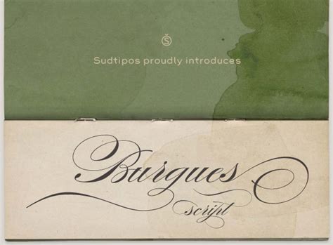 Burgues Script Complete Specimen On Behance
