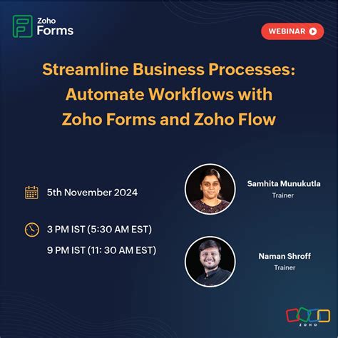 Zoho Forms On Linkedin Webinarwithflow