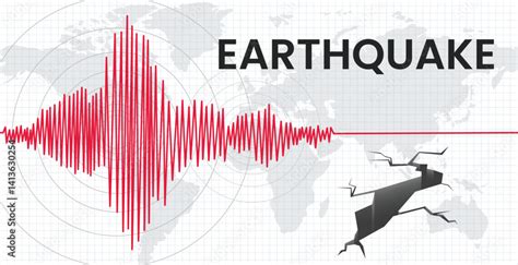 Earthquake Seismic Vibration Clipart Design Seismograph Frequency Wave