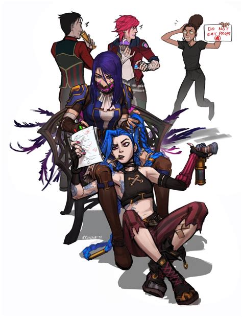Grace Kim Ryuuna Arcane Caitlyn Arcane Jinx Arcane Vi Caitlyn