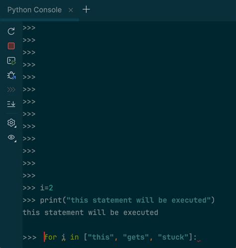 Python Console With For Loop Issue Ides Support Intellij Platform