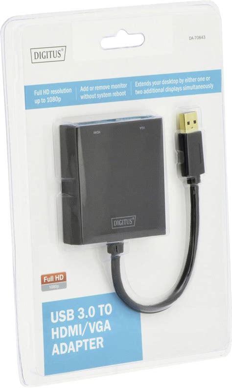 Adaptateur Ordinateur Portable Tv écran Usb 30 Vidéo Digitus Da