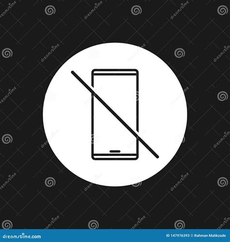 El Tel Fono Prohibido Utiliza La Muestra Ning N Icono De Smartphone