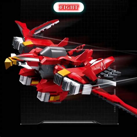 Mecha Robot Alpha Hurricane Flame Building Blocks Toy