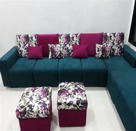Wood Cushion L Shape Sofa Set With Lounger At Best Price In Pune Id