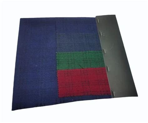 Navy Blue Check Polyester Tweed Fabric At Rs 185 Meter Tweed Fabric