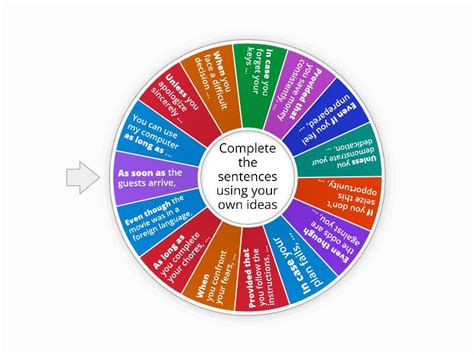 Conditional Conjunctions Random Wheel