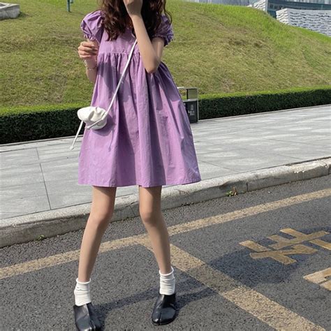 캣스트릿 무료배송 깜찍한걸 플레어미니원피스 블랙 퍼플