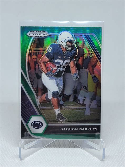 Saquon Barkley 2021 Panini Prizm Draft Picks Green Prizm 88 C5E EBay