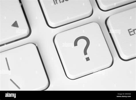 Question Button On The Keyboard Stock Photo Alamy