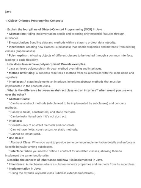 Java Pdf Inheritance Object Oriented Programming Method