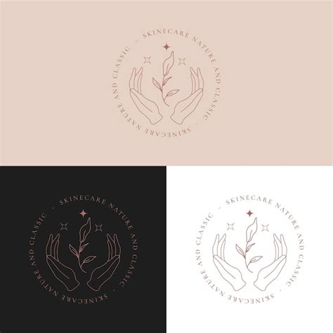 Premium Vector Skincare Nature And Classic Boho Logo
