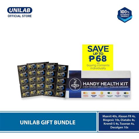Unilab T Bundle Maxvit 40s Handy Health Kit Shopee Philippines