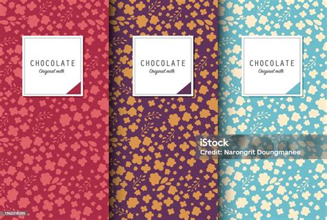 초콜릿 바 포장 세트 포장라벨 패턴이 있는 트렌디한 럭셔리 제품 브랜드 템플릿 초콜릿에 대한 스톡 벡터 아트 및 기타 이미지 초콜릿 포장 개체 그룹 Istock