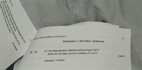 Solved MODUL CAKNA PEMBELAJARAN MCP PT2 BAHAGIAN C SECTION C 60