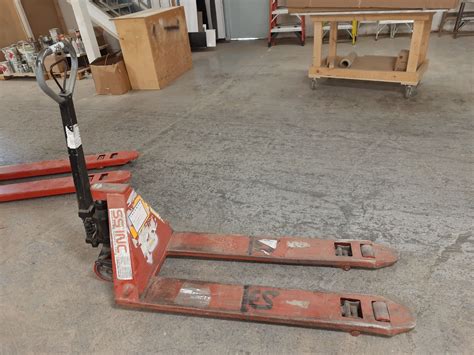 Red Ml55 5500 Lbs Narrow Mobile Pallet Jack