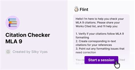 Citation Checker Mla 9 Flint