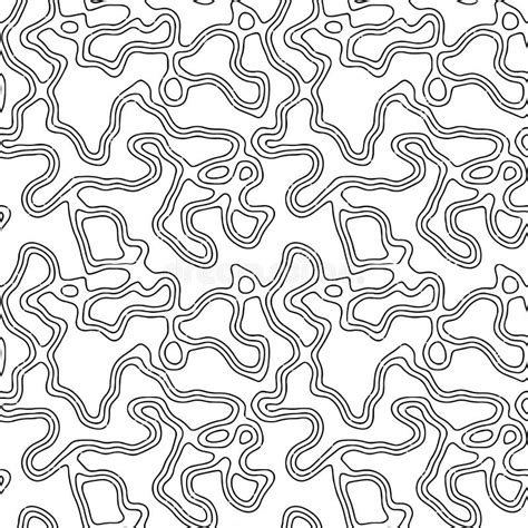 Seamless Modern Geometric Texture Pattern For Decor And Textile Black And White Lines For