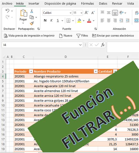 Ideas De Excel Funcion FILTRAR Traer Columnas No Consecutivas