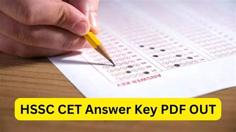 Hssc Cet Answer Key 2023 ग्रुप सी परीक्षा के लिए एचएसएससी सीईटी उत्तर