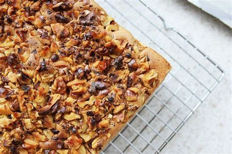 Walnut Cake With Coffee Buttercream And Apricot Glaze Foodelicacy Recipe Walnut Cake