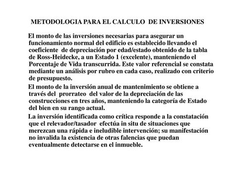 Ppt Tasaciones De Registro Patrimonial O De Inventario Powerpoint