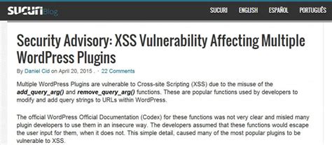 Sucuri：眾多wordpress外掛程式含有xss攻擊漏洞 Ithome