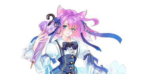 オリジナル Skimaでキャラ販売中・猫耳の女の子表情差分7種類 野崎熾竜skeb募集中！のイラスト Pixiv