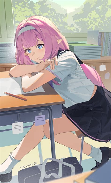 Fled Elysia Honkai Impact Honkai Series Honkai Impact Rd Absurdres Chinese Commentary